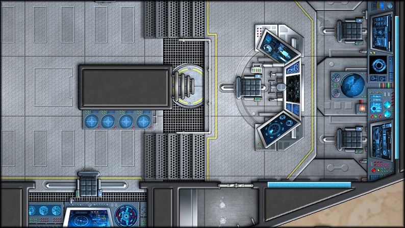 Cervantes Light Frigate: Starship Poster Map. Deckplans for - Etsy