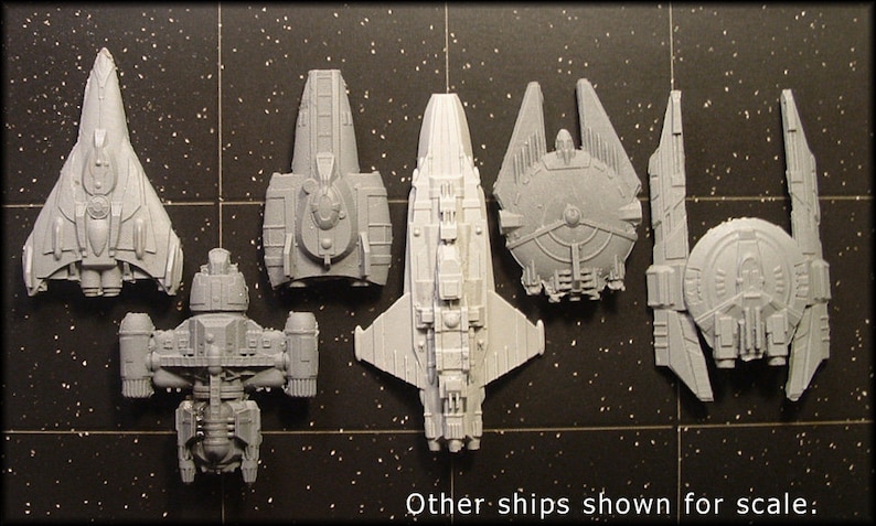 Mourning Wolf Light Cruiser: Starship Miniature for - Etsy