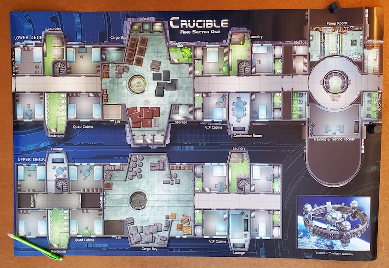 Crucible - Processing Station: Poster Map Set for Starsavage Worlds and ...