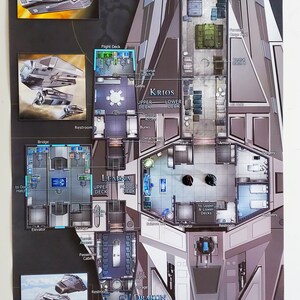 Chimaerus - Integrated Transport: Starship Poster Map. Deckplans for ...