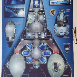 Gryphon Mercenary for Hire: Starship Poster Map. Deckplans for ...