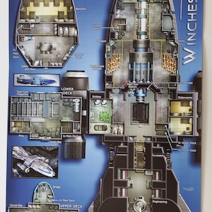 Renegade - Corsair: Starship Poster Map. Deckplans for Starfinder, the ...