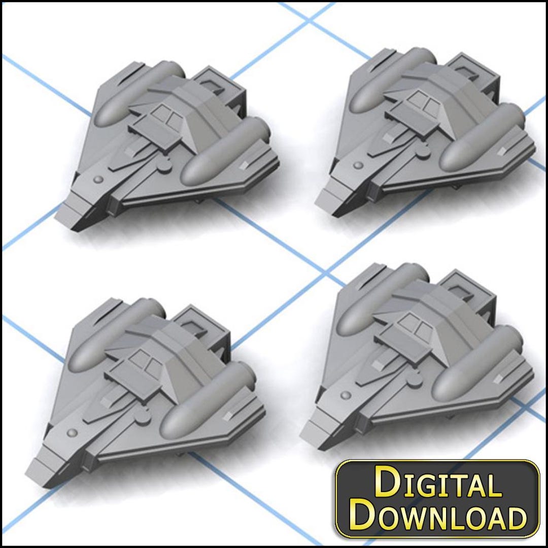 CV225 - Cargo Shuttle: STL Files to 3D Print (starship Digital Download ...