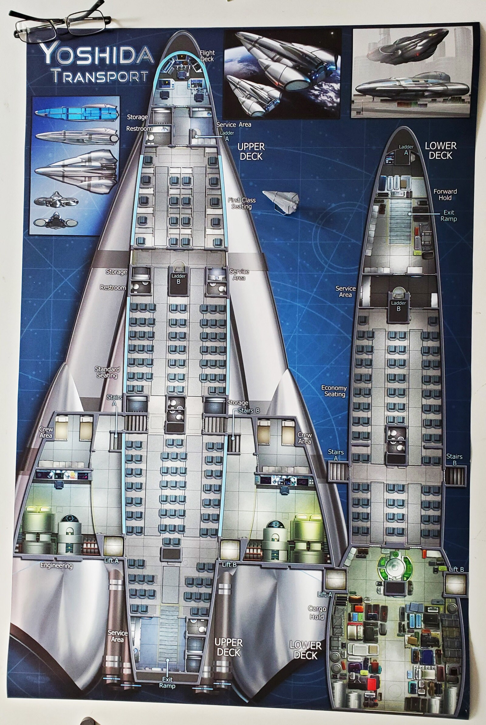 Yoshida - Stealth Ship: Starship Poster Map for Coriolis and Other Sci ...