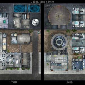 L7 Bar & Grill: Sci-fi Setting Poster Map for Starfinder, Star Wars ...