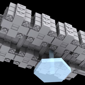 NERO - Cargo Ship: Large Starship Miniature for Sci-fi Rpgs and Fleet ...