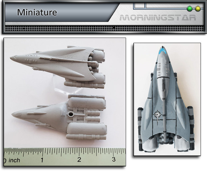 Morningstar - Heavy Corvette: Starship Miniature for D20 Future and ...