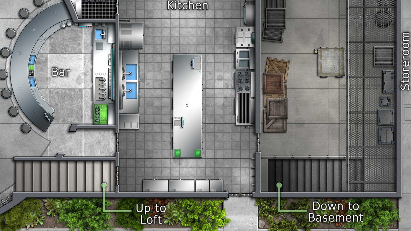 L7 Bar & Grill: Sci-fi Setting Poster Map for Starfinder Star - Etsy