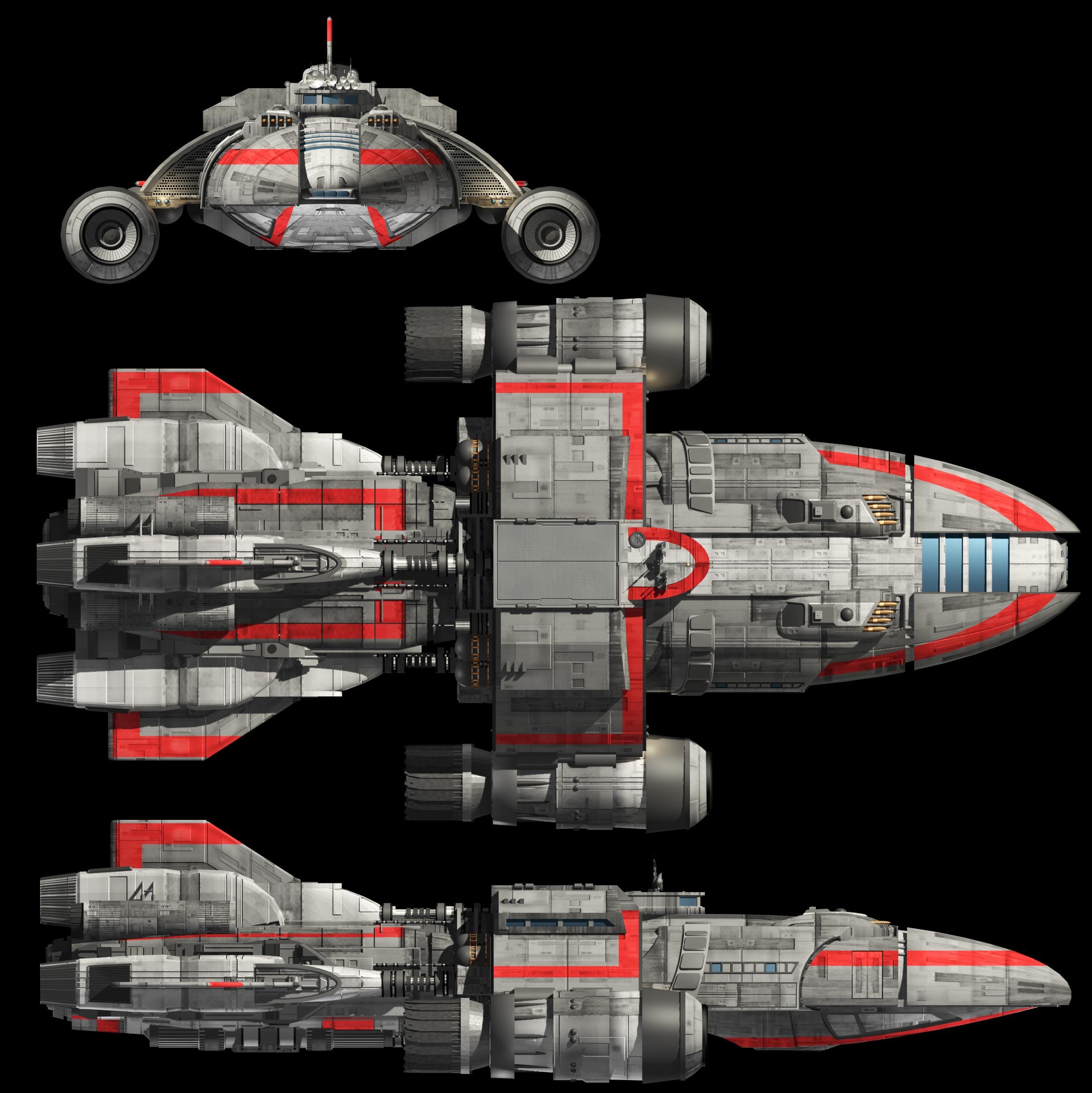 Renegade - Corsair: STL Files to 3D Print (starship Digital Download ...