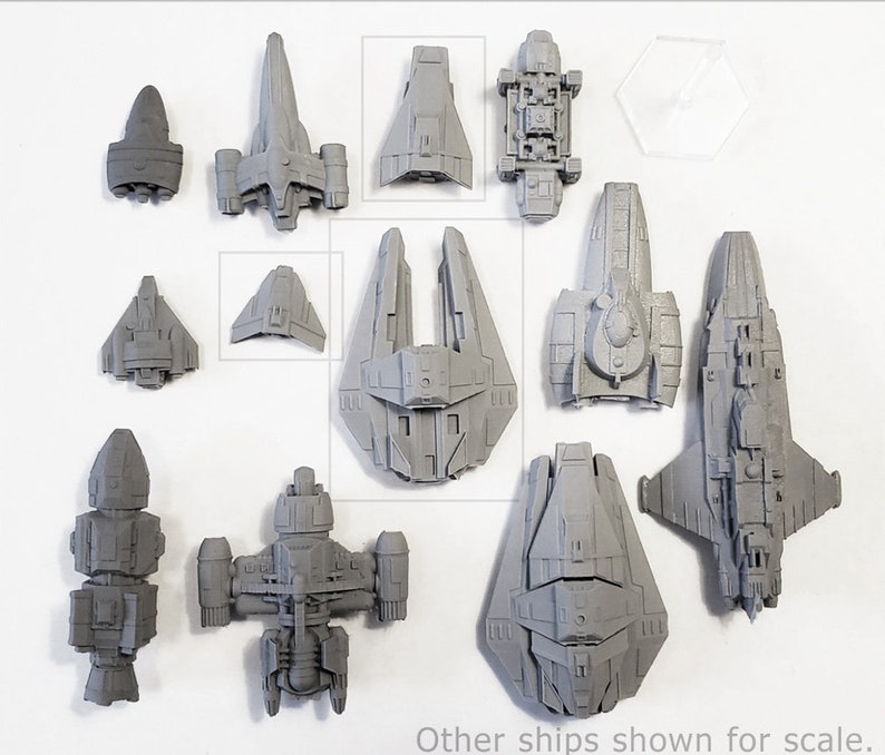 Chimaerus Integrated Transport: Starship Miniature for - Etsy