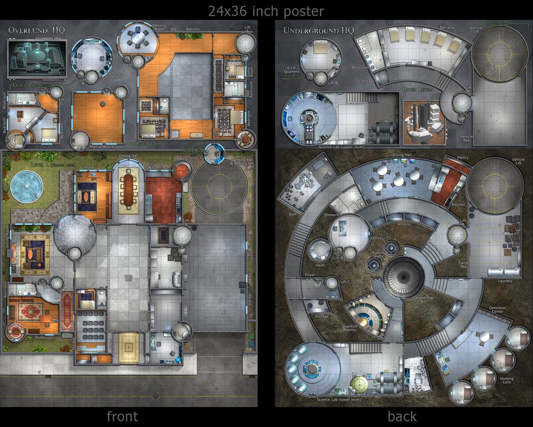 House Overlund: Sci-fi Setting Poster Map for Starfinder, Star Wars ...