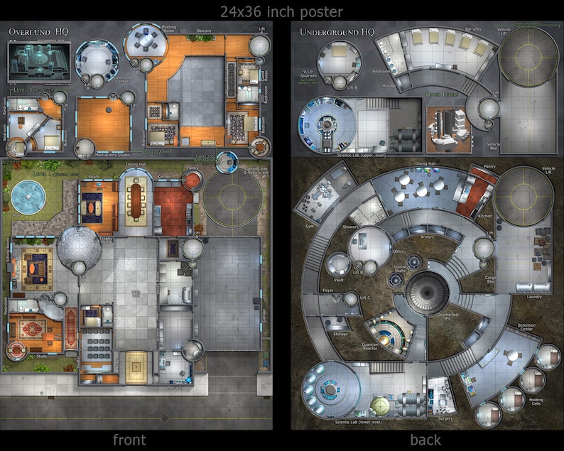 House Overlund: Sci-fi Setting Poster Map for Starfinder Star - Etsy