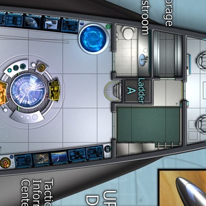 Yoshida - Stealth Ship: Starship Poster Map. Deckplans for Starfinder ...