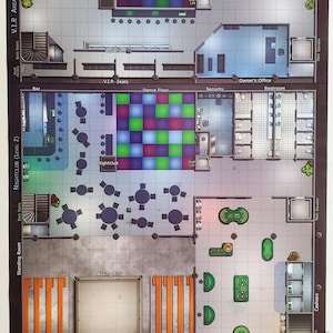 Club Rikani: Sci-fi Setting Poster Map for Starfinder, Star Wars ...