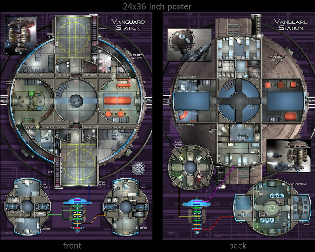 Vanguard Station - Listening Post: Poster Map for Battlestations and ...