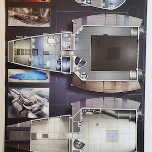 Grendel Free Trader: Starship Poster Map. Deckplans for Starfinder, the ...