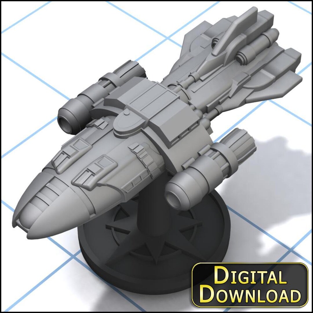 Renegade - Corsair: STL Files to 3D Print (starship Digital Download ...