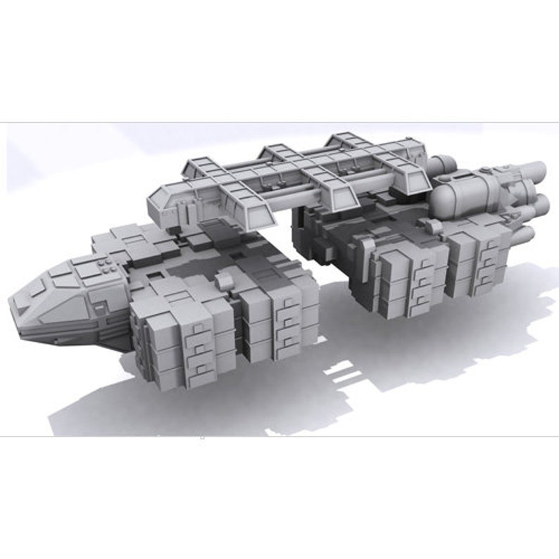 NERO Cargo Ship: Starship Miniature for Starfinder A - Etsy