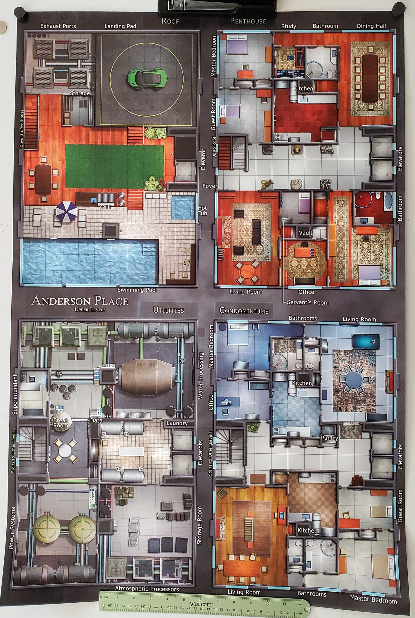 Anderson Place: Sci-fi Setting Poster Map for Starfinder Star - Etsy