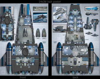 L7 Bar & Grill: Sci-fi Setting Poster Map for Starfinder Star - Etsy