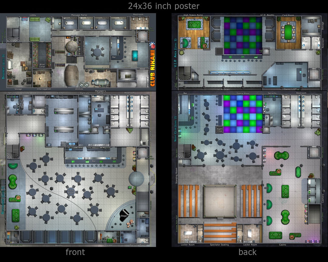 Club Rikani: Sci-fi Setting Poster Map for Starfinder, Star Wars ...