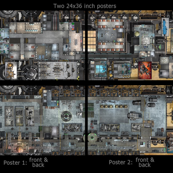 Sci Fi Battle Map - Etsy