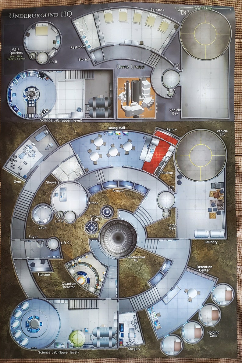 House Overlund: Sci-fi Setting Poster Map for Starfinder Star - Etsy