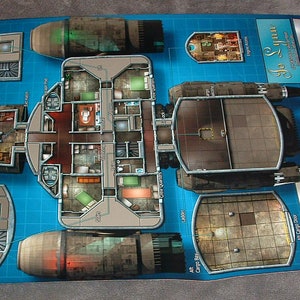 Clydesdale - Gunboat: Starship Poster Map. Deckplans for Starfinder ...