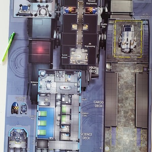 Drake - Exploration Vessle: Starship Poster Map. Deckplans for ...