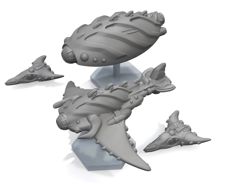 V'lar Alien Craft: Starship Miniatures for Starfinder A | Etsy