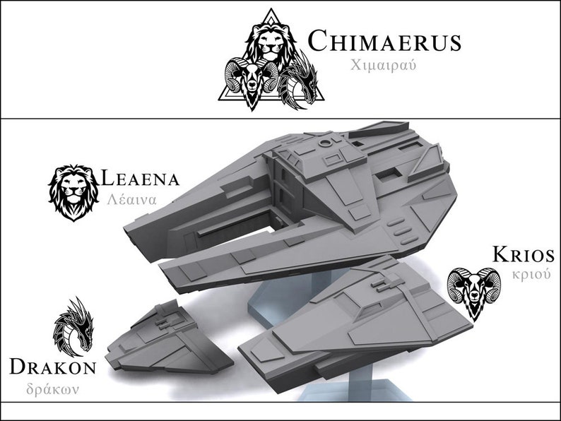Chimaerus Integrated Transport: Starship Miniature for - Etsy