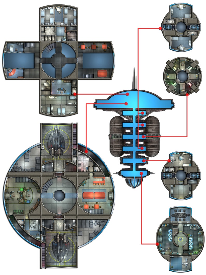 Vanguard Station - Listening Post: Poster Map for Battlestations and ...