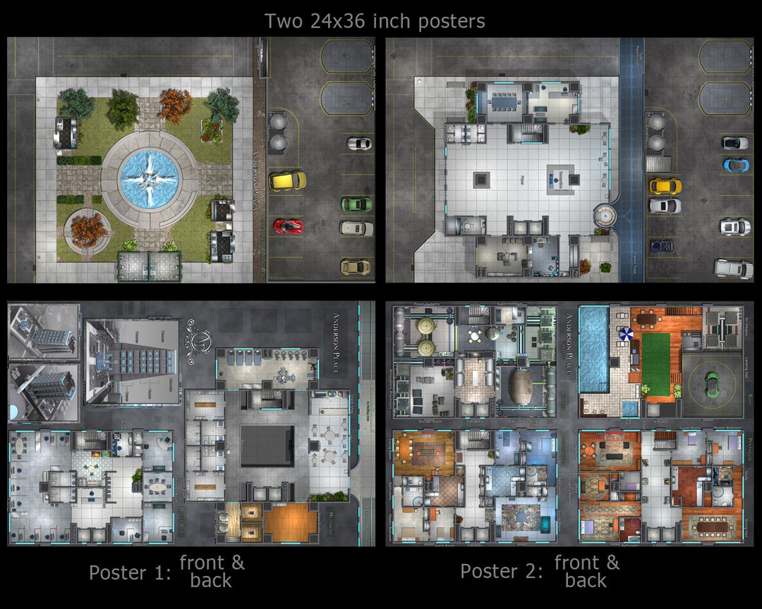 Anderson Place: Sci-fi Setting Poster Map for Starfinder Star - Etsy