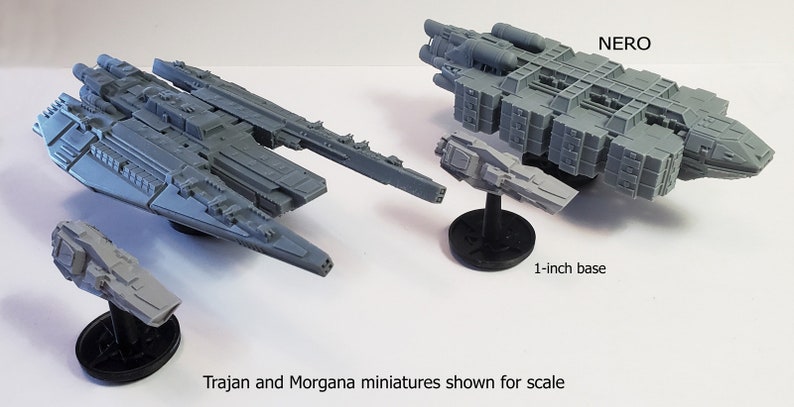 NERO - Cargo Ship: Large Starship Miniature for Sci-fi Rpgs and Fleet ...