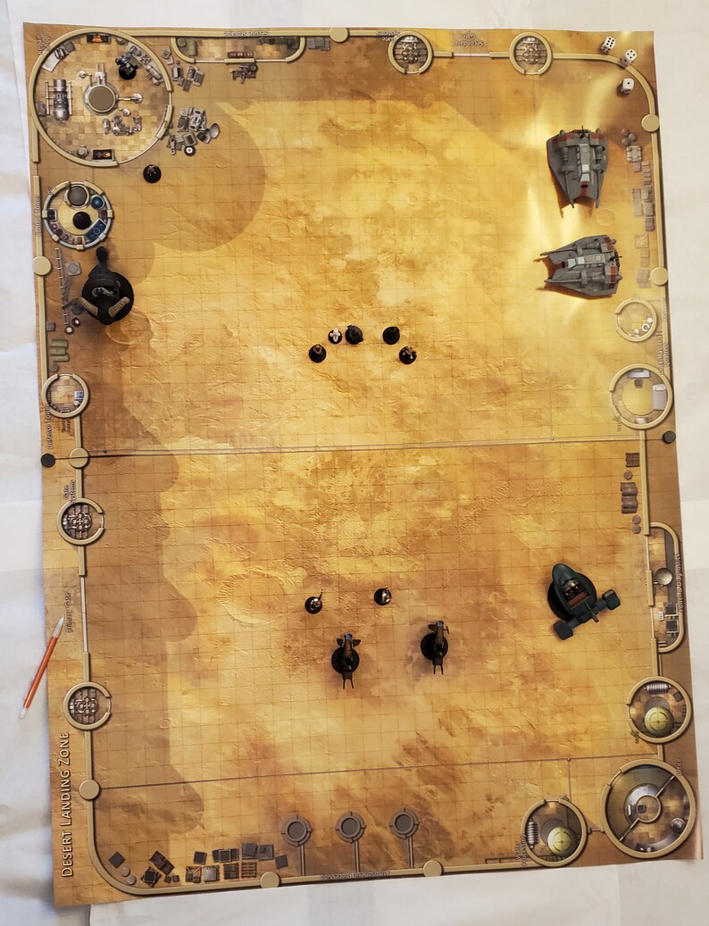Landing Zones: Sci-fi Setting Poster Map for Starfinder, Star Wars ...