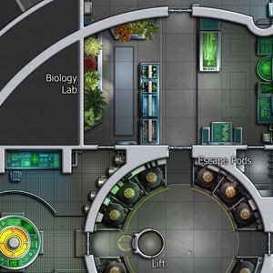 Cygnus - Science Vessel: Starship Poster Map. Deckplans for Starfinder ...