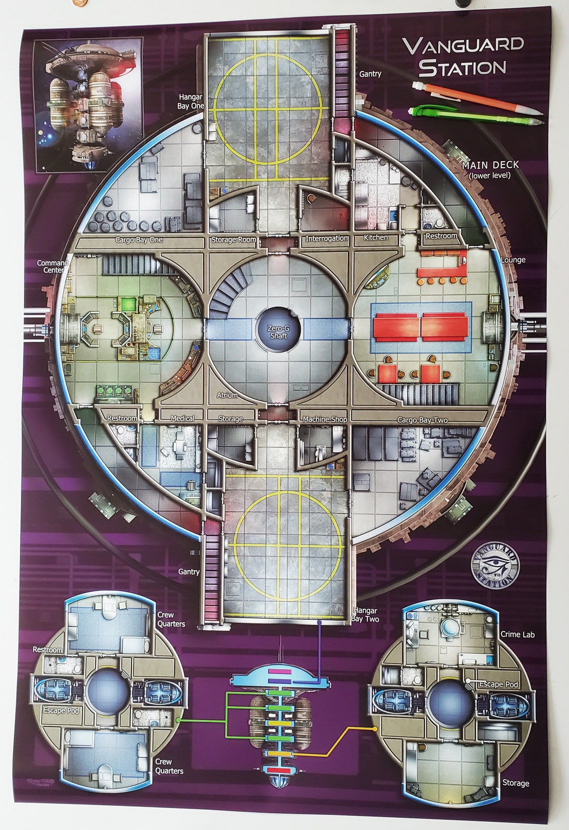 Vanguard Station - Listening Post: Poster Map for Battlestations and ...