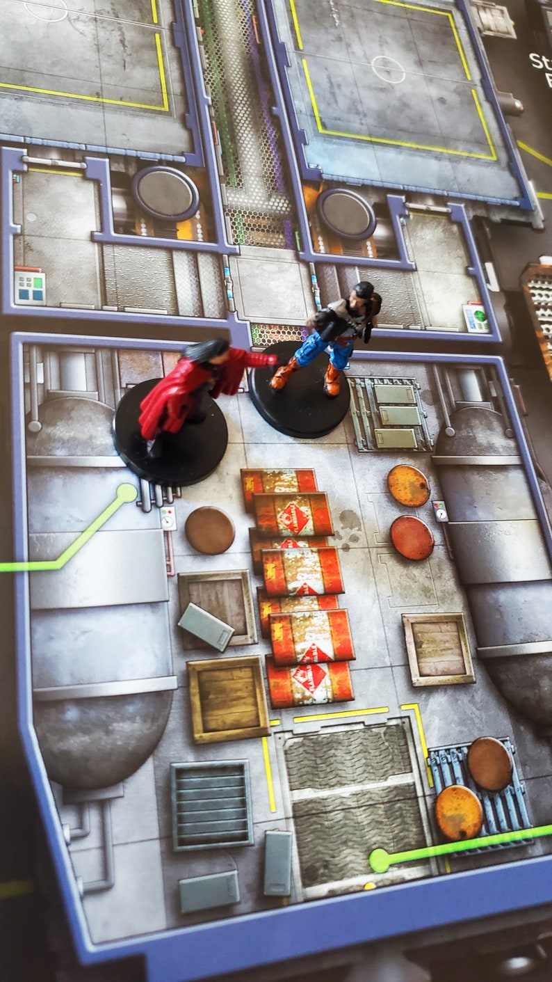 Sengdao Trio: Starship Poster Maps. Deckplans for Starfinder - Etsy