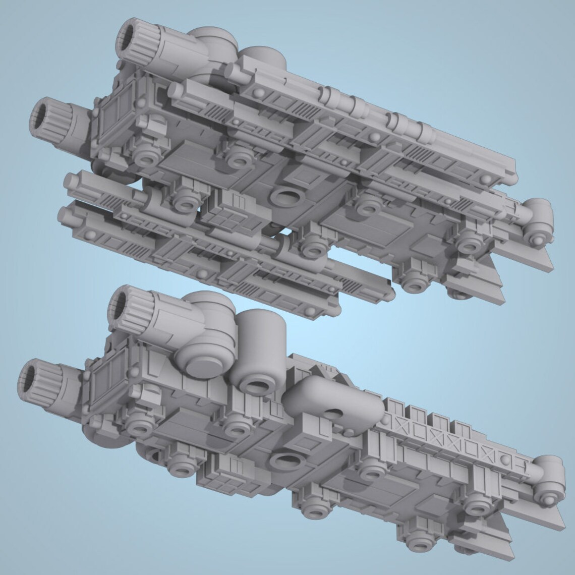 Kagekumo Salvage Ship: Starship Miniature for Starfinder A - Etsy