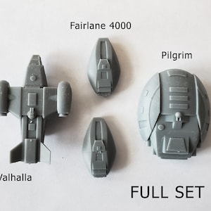 Valhalla, Pilgrim, & Fairlane 4000: Starship Miniatures for Voidrunner ...