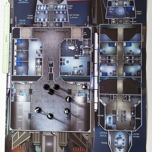 Talon Bounty Hunter: Starship Poster Map. Deckplans for Starfinder, the ...