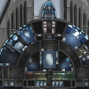 Venture & Vega - Transports: Starship Poster Map. Deckplans for ...