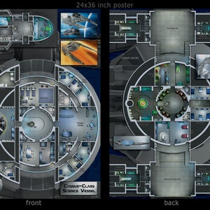 Cygnus - Science Vessel: Starship Deckplans for Star Trek and Other Sci ...