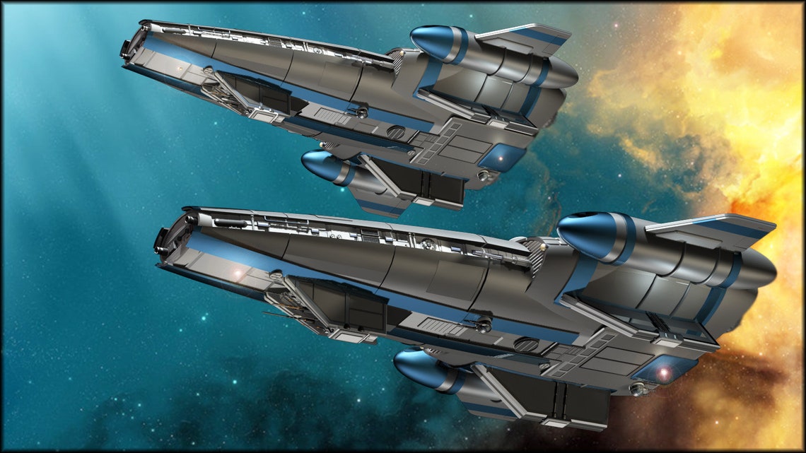 Praetorian Patrol Boat: Starship Poster Map. Deckplans for - Etsy