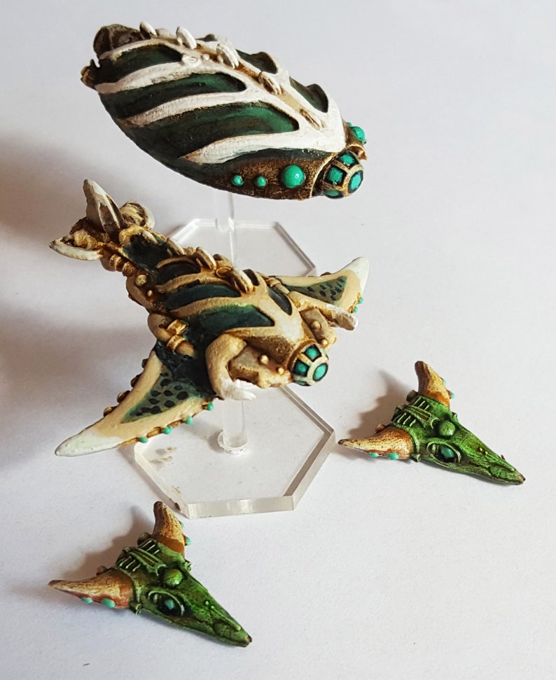 V'lar Alien Craft: Starship Miniatures for Starfinder A | Etsy