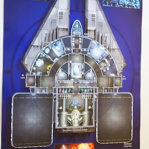 Venture & Vega - Transports: Starship Poster Map. Deckplans for ...