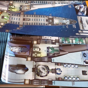 Yoshida - Stealth Ship: Starship Poster Map. Deckplans for Starfinder ...