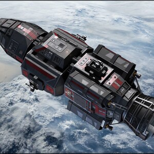 Cervantes - Light Frigate: Starship Poster Map. Deckplans for ...