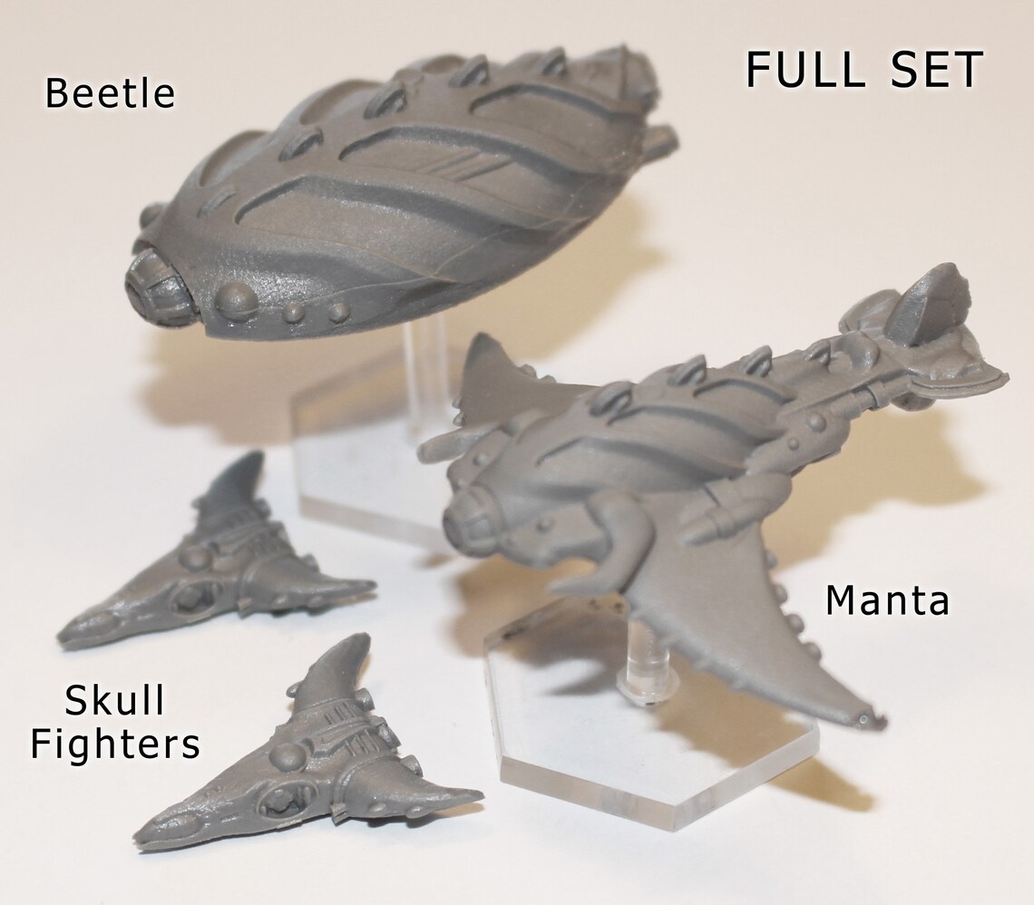 V'lar Alien Craft: Starship Miniatures for Starfinder A | Etsy