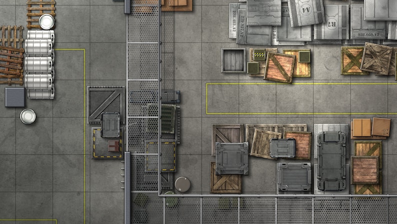 4th Precinct & Warehouse: Sci-fi Setting Poster Map for - Etsy